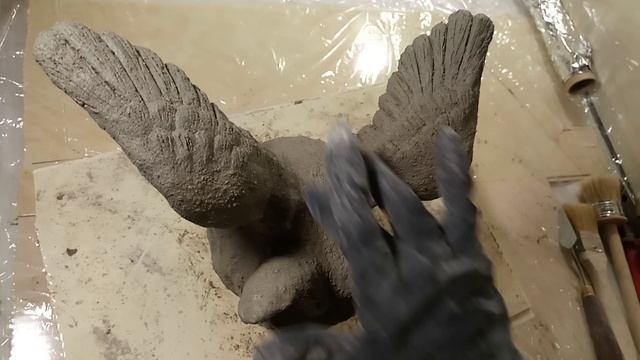 Какая милота! Хранитель сада! Ангельская свинка из арт-бетона (Angel pig made of concrete)