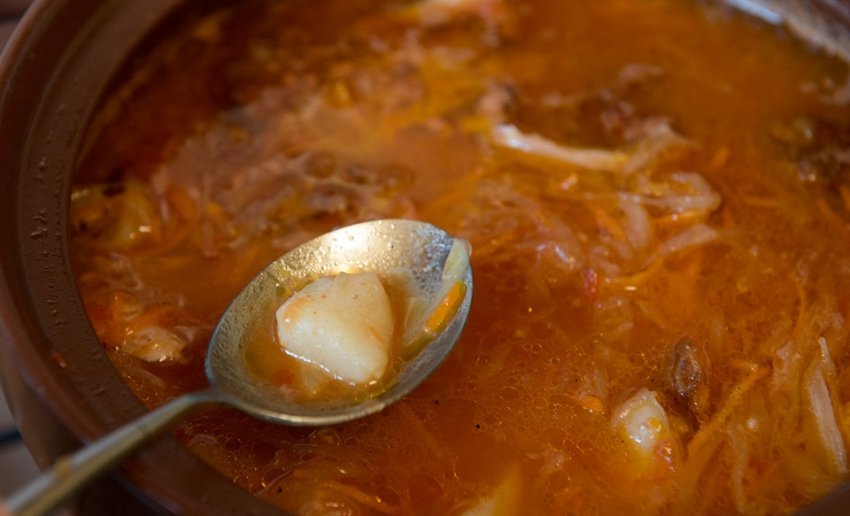 Щи из квашеной капусты с грибами старинный народный рецепт