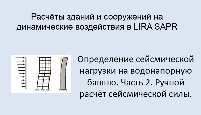 Расчёт на динамические воздействия в Lira Sapr Урок 16 Расчёт сейсмической нагрузки вручную