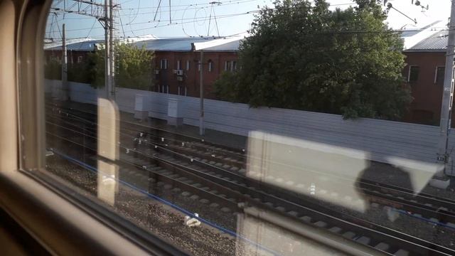 Двухэтажный поезд Санкт-Петербург - Адлер №35. Отправление с Московского вокзала