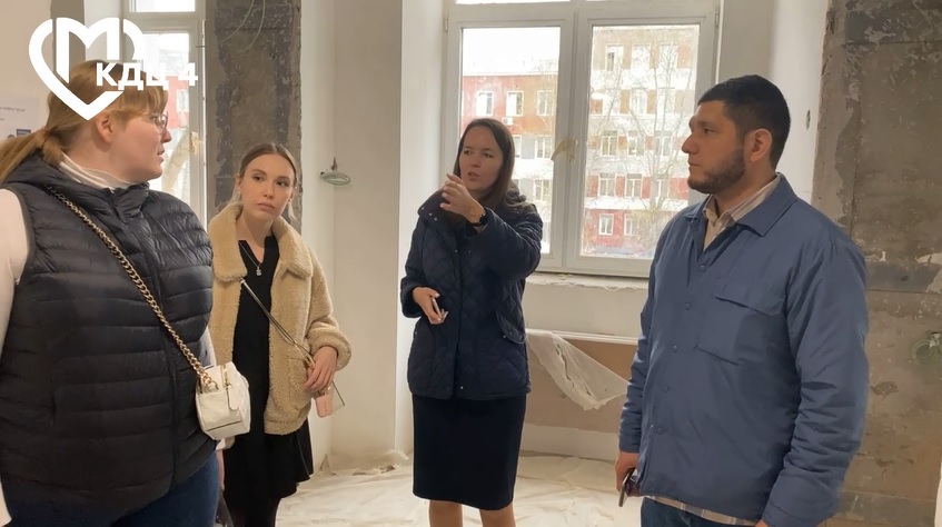 Капитальный ремонт филиала 2: строительную площадку посетили представители Молодежного совета