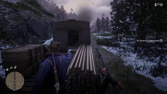 Захват поезда. Прохождение RDR2. Часть 16.