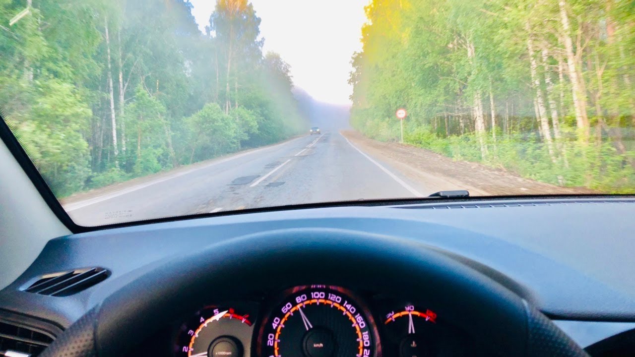 Поездка в Оренбург #1 Дорога из Снежинска в Учалы. Июнь выдался холодным (-1). Вперед!