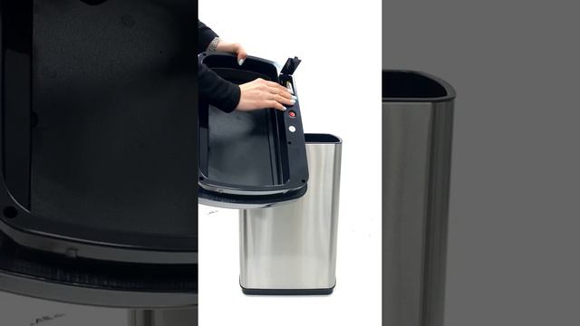 ШИРОКОЕ СЕНСОРНОЕ МУСОРНОЕ ВЕДРО прямоугольное внутр ведро, Foodatlas JAH-5112, 30 л