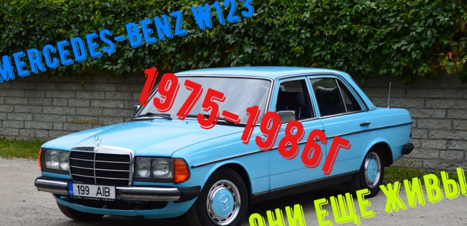 Mercedes-Benz W123. Есть еще живые..mp4