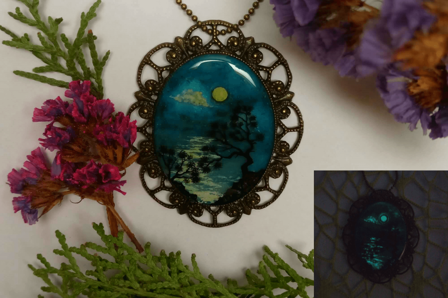 Кулон "Лунная дорожка" (Pendant "Moon path")