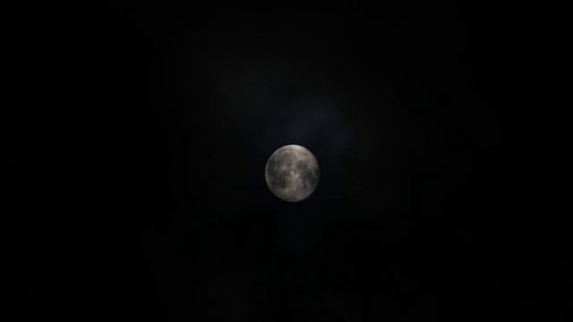 Stock Video Footage, Видеофон, Футаж Природа moon_night_cloud_4k