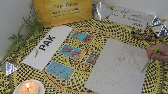 4 - РАК - прогноз ТАРО - с  26.02.2024г. по  03.03.2024г. + Послание от Высших Сил.