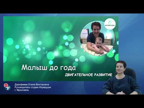 Малыш до года.  Двигательное развитие.  Руководитель студии  "Изумрудик"  Е В Дорофеева