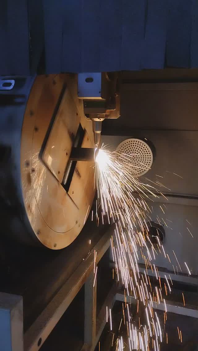 Резка заготовок для граблей ГВК #металлообработка #производство #труборез