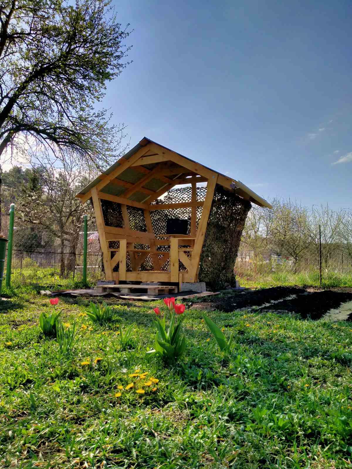 Беседка из дерева, своими руками