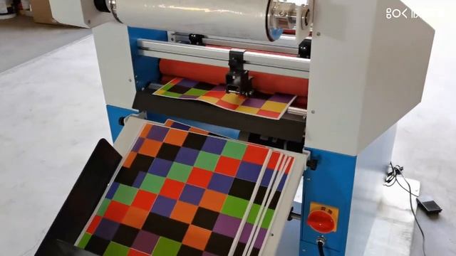 Автоматический рулонный ламинатор CM-390A (пример работы)