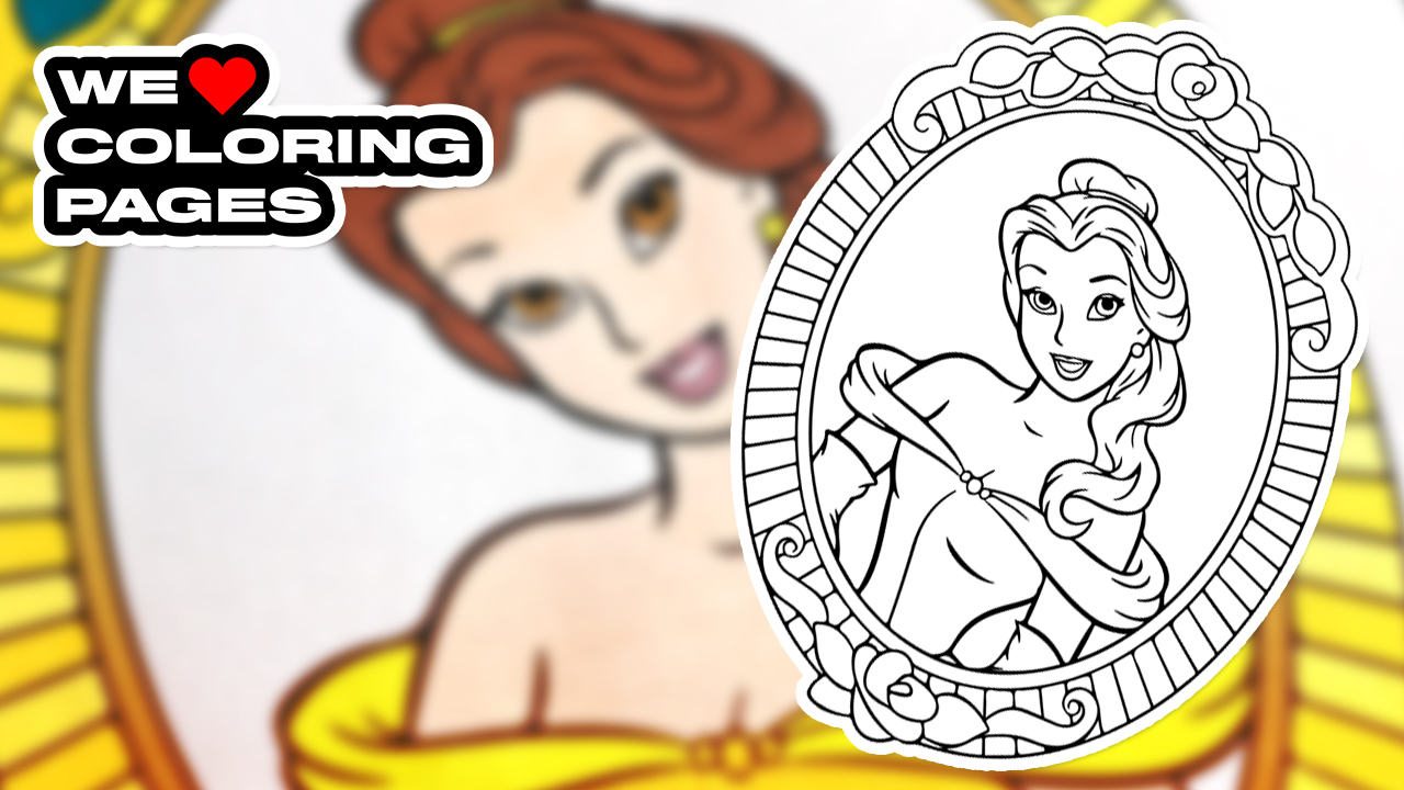 #35 Принцесса Дисней Раскраска | МЫ ❤️ РАСКРАСКИ