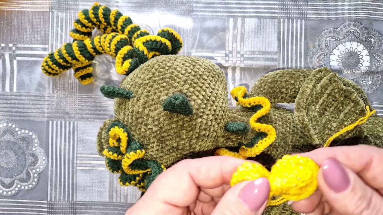 Мастер класс дракоши Дины/ символ 2024 года Часть 9 Заключительная часть Сборка и оформление