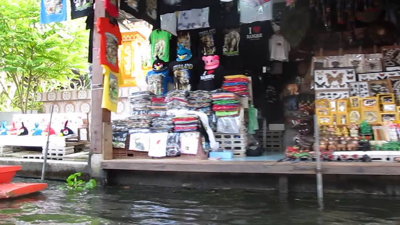 Плавучий рынок в Таиланде