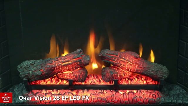 Электрический очаг Vision 28 EF LED FX - Обзор пламени