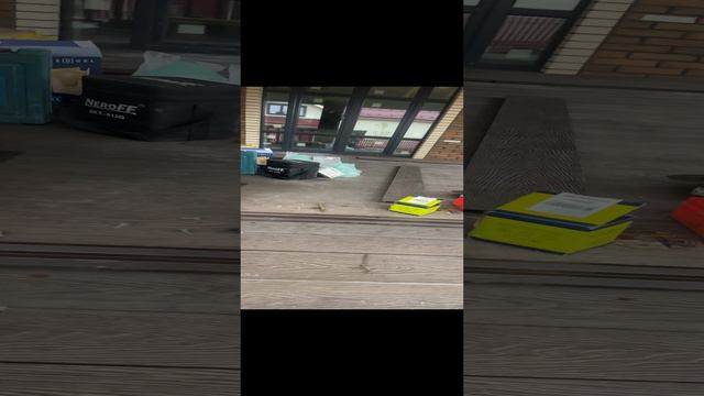 Монтаж террасной доски ДПК Деклайн.  Финишные работы на объекте.