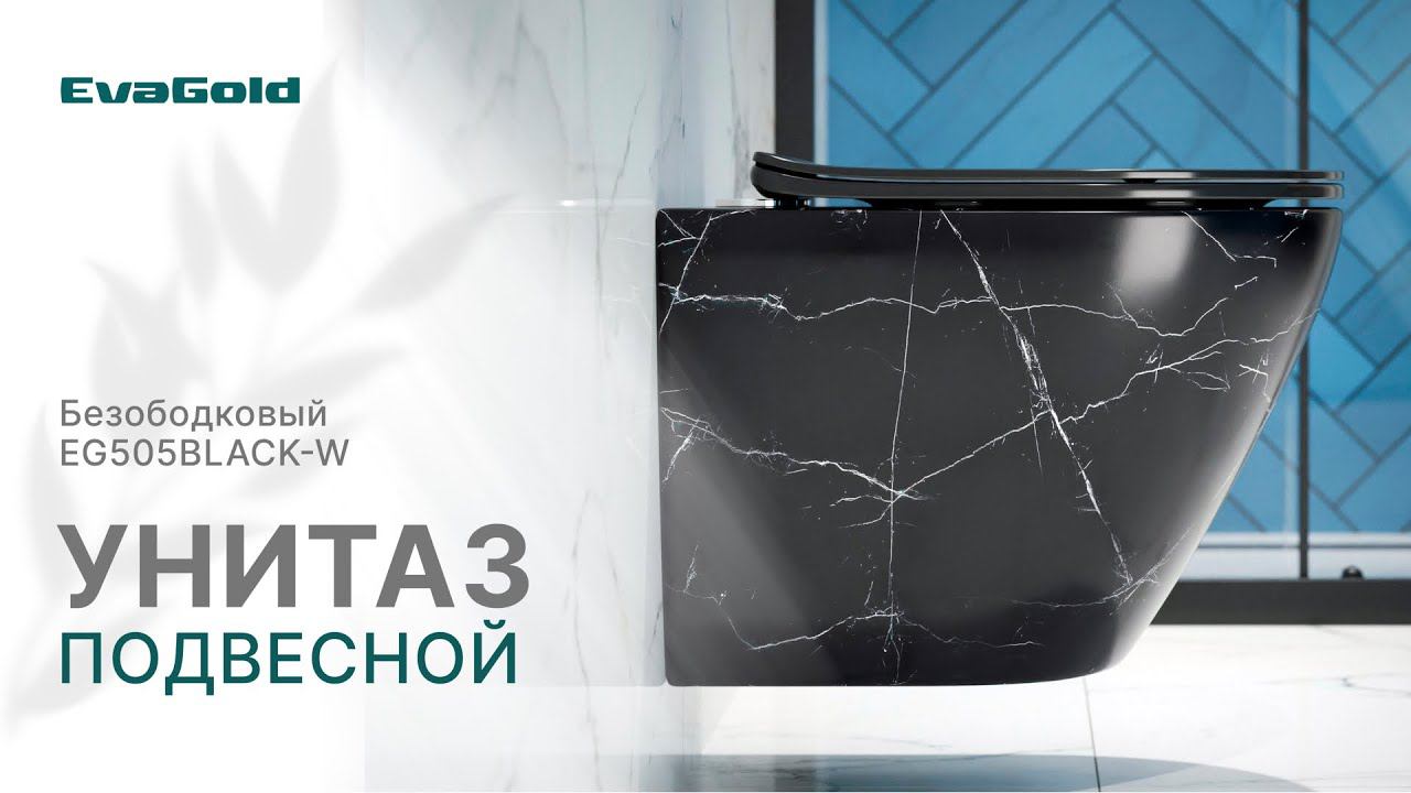 Обзор подвесного унитаза EG505Black-W EvaGold