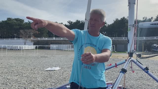 Установка приспособы для поднятия/спуска мачты, часть 2