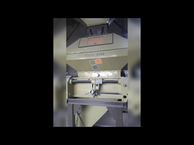 Работа вальцовой дробилки RоmiLL S900