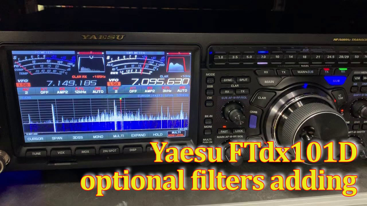 Установка фильтров в FTdx101D