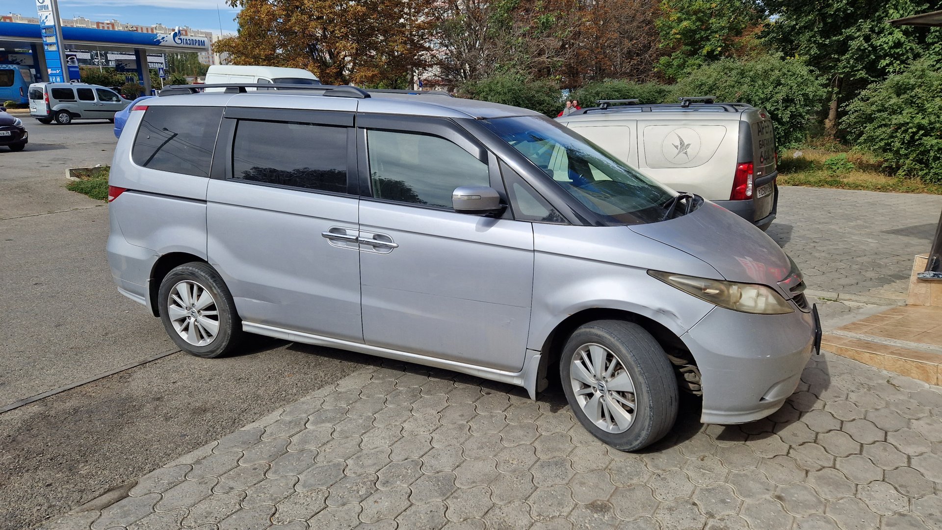 Рейлинги на крышу Honda Elysion, установка