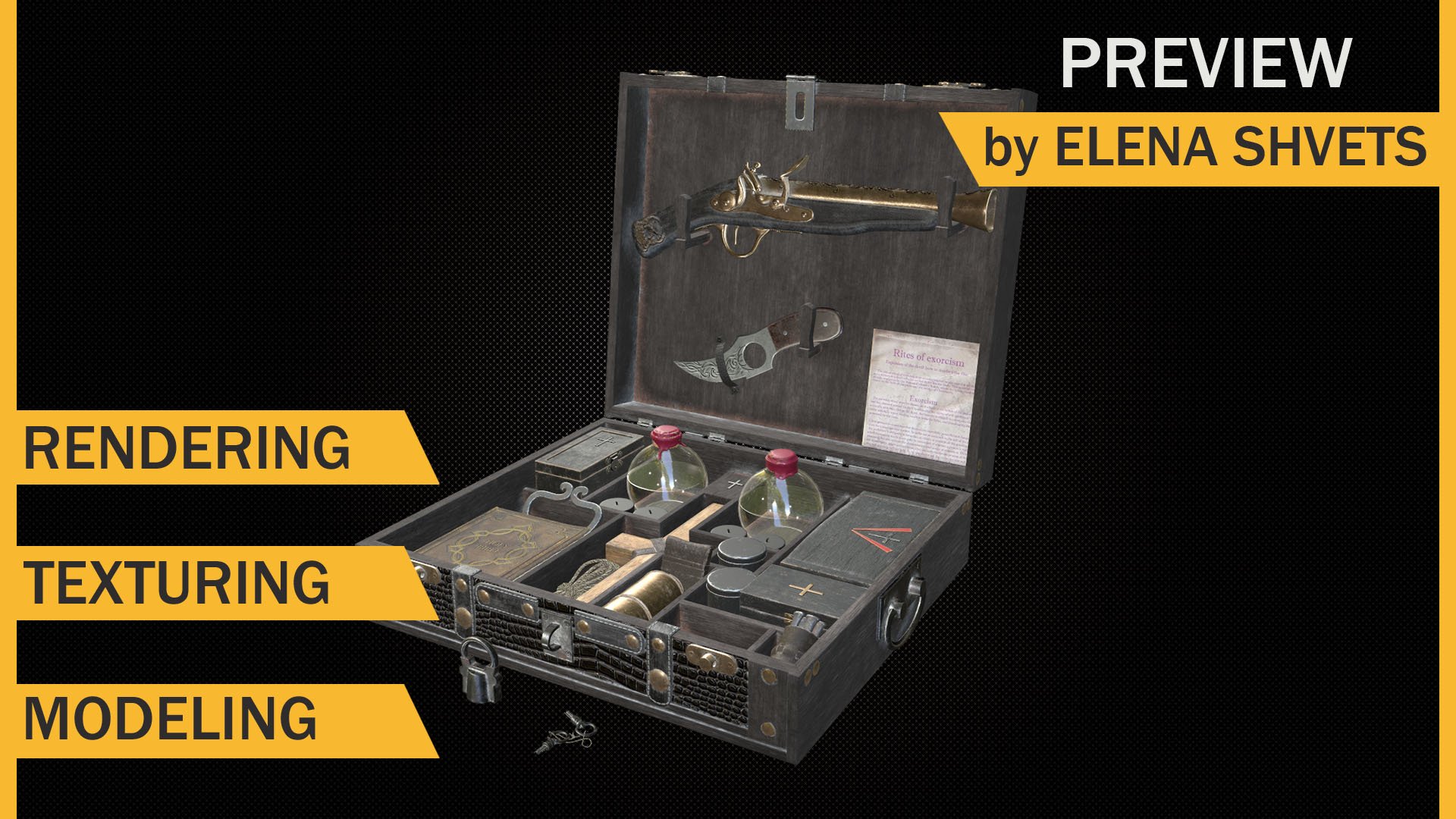 3D модель Чемодан Охотника на Вампиров \ 3D Model of a Vampire Hunter's Suitcase