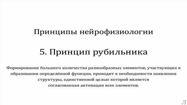 9.5 Принципы нейрофизиологии. Принцип рубильника