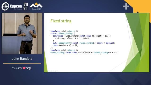 C++20 ❤ SQL - John Bandela - CppCon 2021