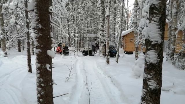 Покатушки на снегоходах накануне нового года.