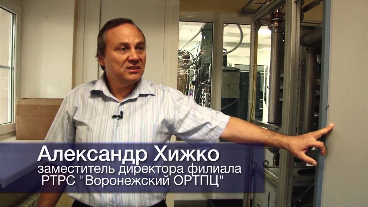 На башне Воронежского ОРТПЦ ведётся монтаж передающей антенны