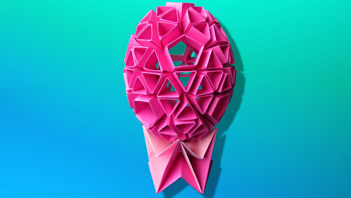 КУСУДАМА-МОДУЛЬНОЕ ОРИГАМИ: Пасхальное яйцо