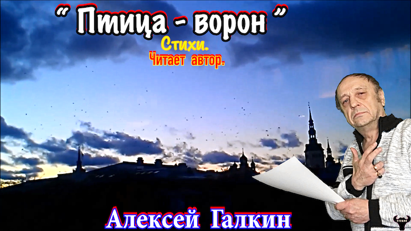 Алексей Галкин. "Птица - ворон" Стихи. Читает автор.