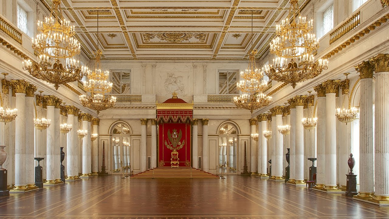 Декор и убранство залов Эрмитажа.
