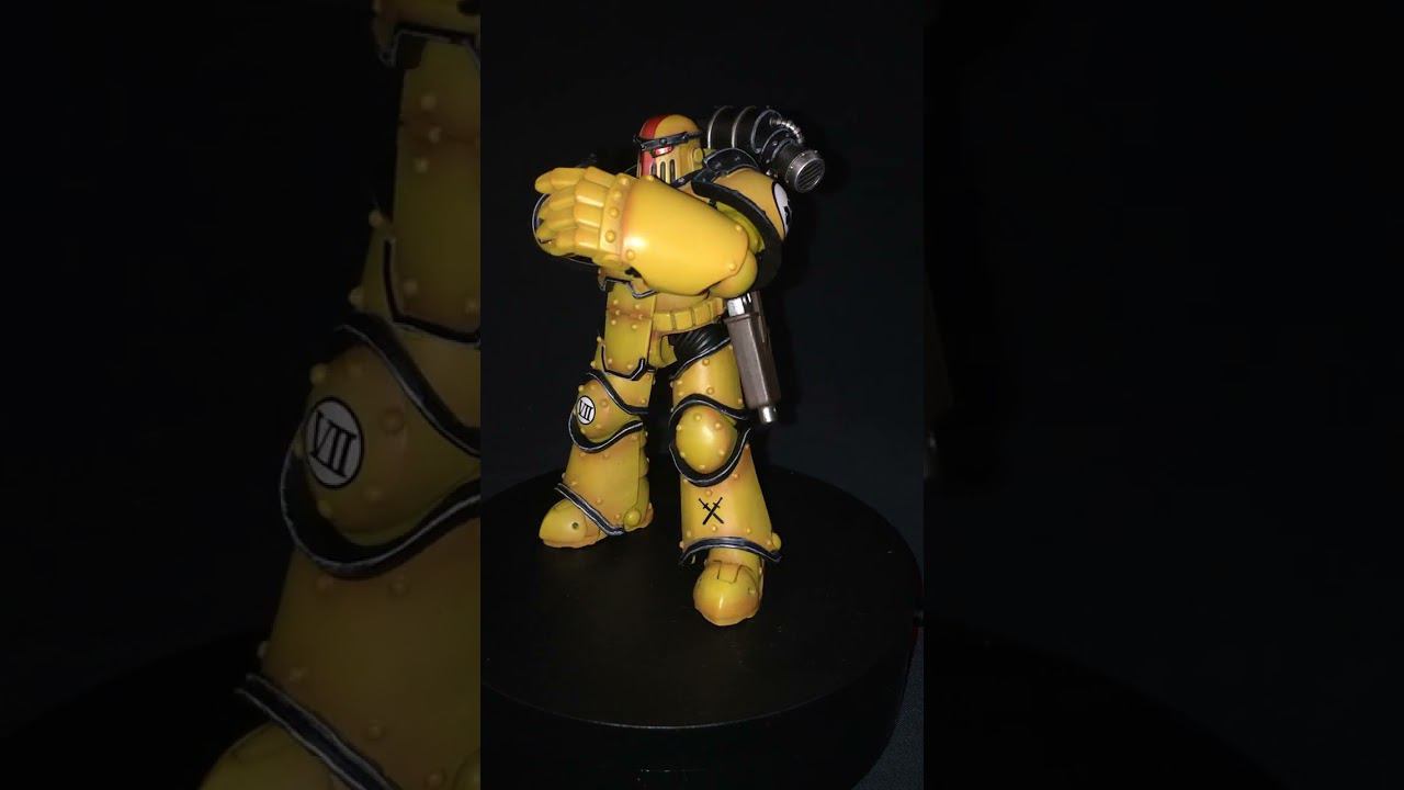 Horus Heresy Imperial fists Sergeant with Power Fist Review #shorts  #warhammer40k #warhammer