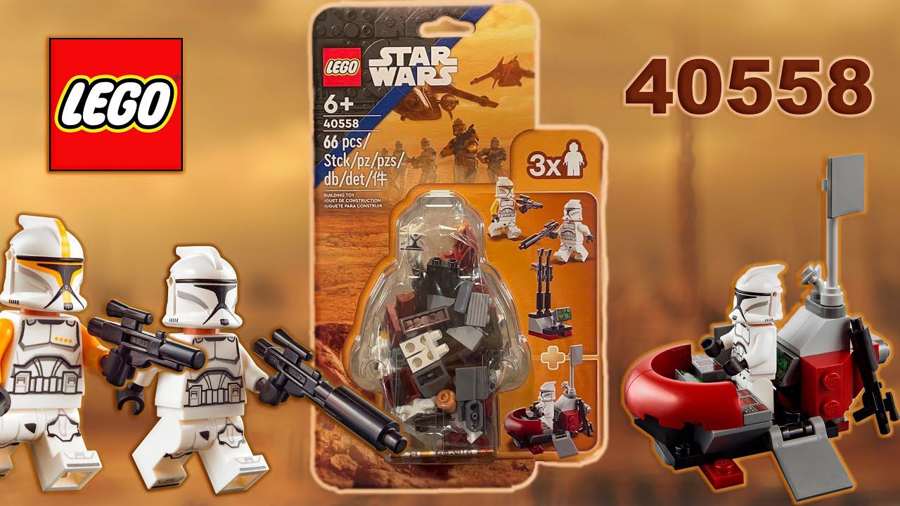 Обзор на LEGO Star Wars 40558 командная станция клонов