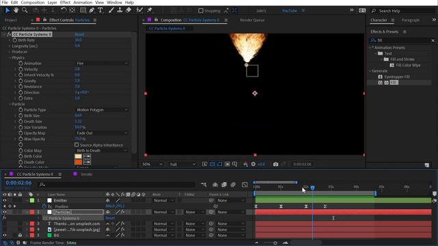 CC Particle Systems II + CC Particle World _ Effects of After Effects