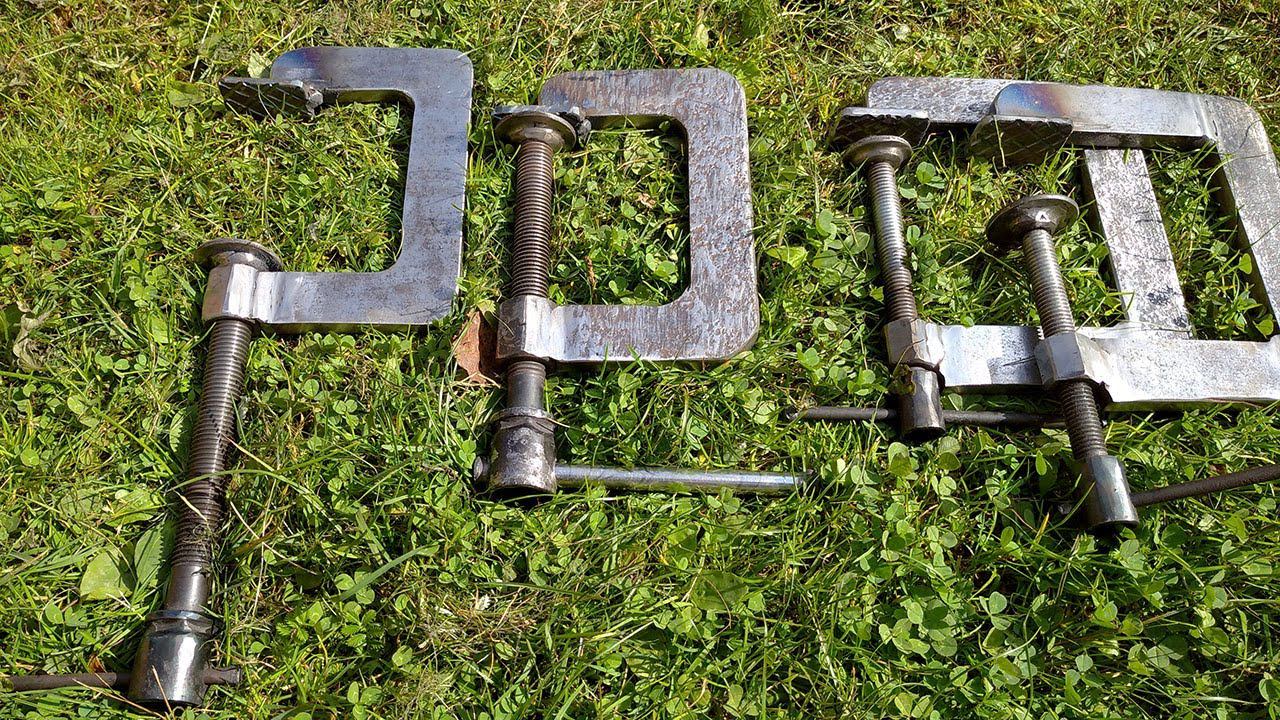 Струбцины из обрезков листа 10 мм/How to Make Your Own C Clamps