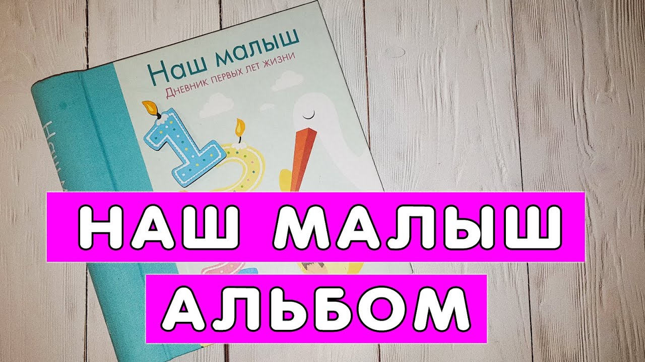 НАШ МАЛЫШ. Дневник первых лет жизни. Детский фотоальбом с кармашками и на пружине. Полный видеообзор