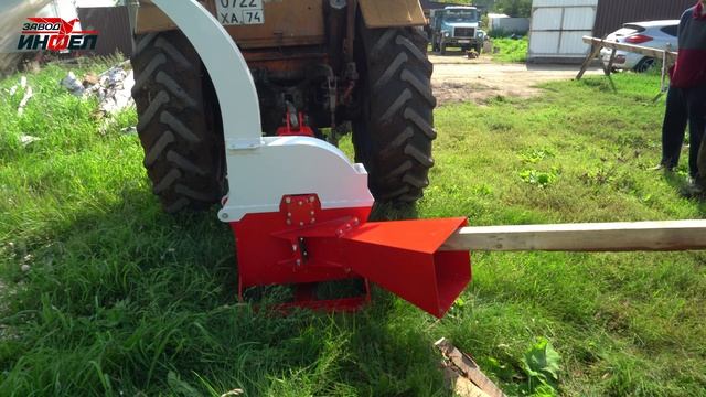 ⛏ Измельчитель древесины ? с приводом от ВОМ трактора ?  - SRUB-600T (1).mkv