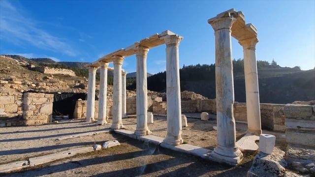 Фригия античный город Иераполис Памуккале Турция Hierapolis of Phrygia Pamukkale