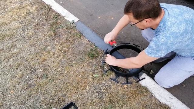 Приствольные круги. Из 1 секции бордюра геопластборд 45мм.