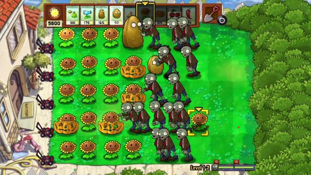 17-Plants vs Zombies. Мини игры 7-8, прохождение, с получением трофеев