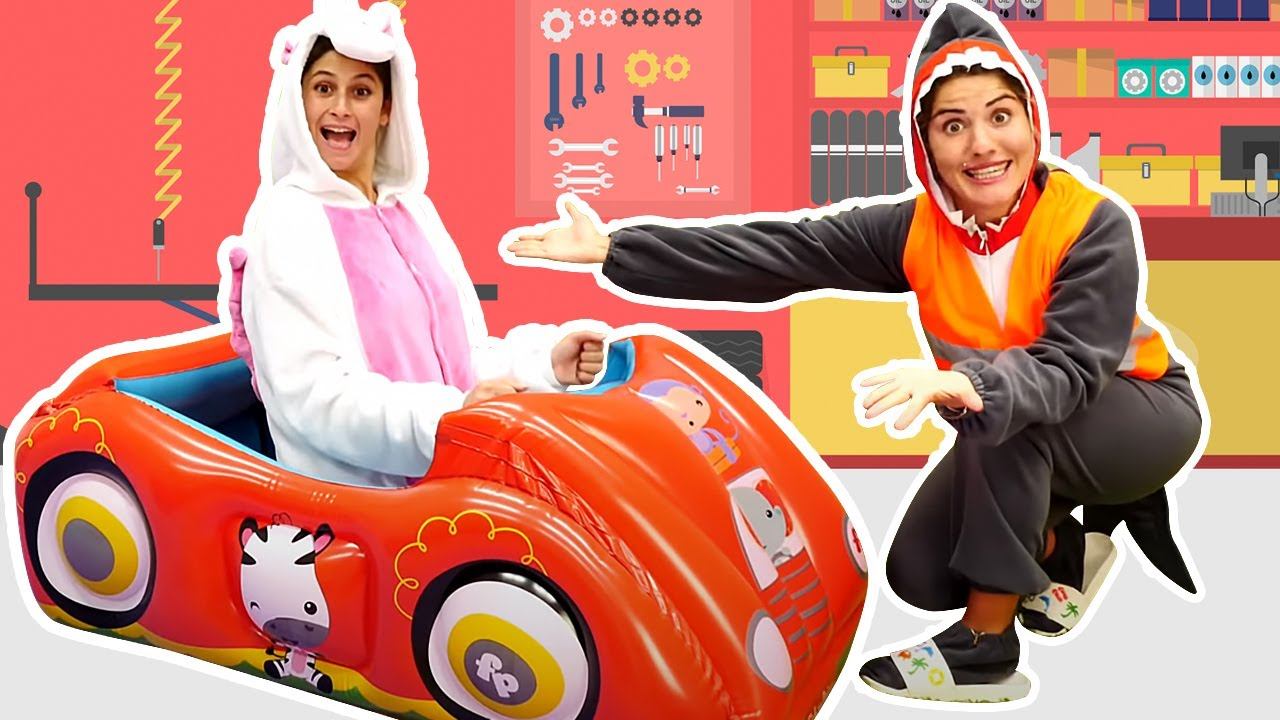 Весёлое видео - Машинка для Милой Единорожки! Акула в Автомастерской! – Новые игры для девочек