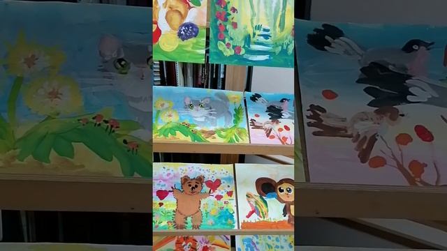 Первая выставка) Художнице 3 годика)