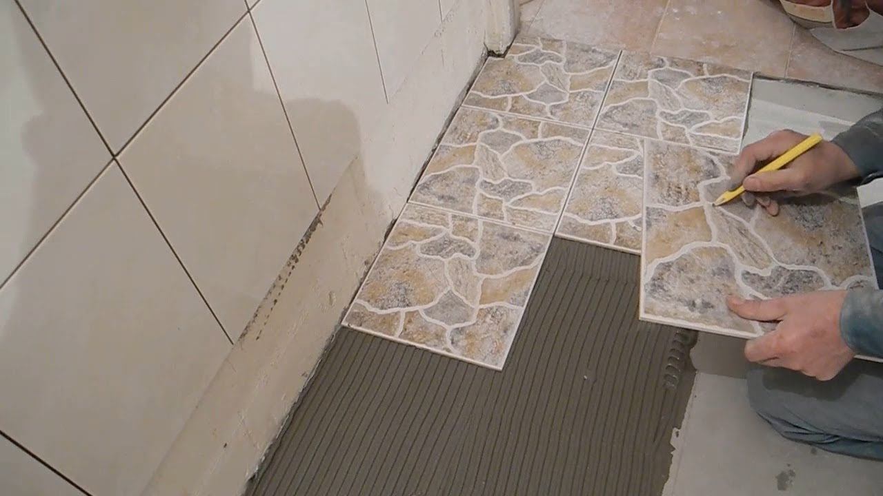 Как уложить качественно дешевую плитку на ПОЛ