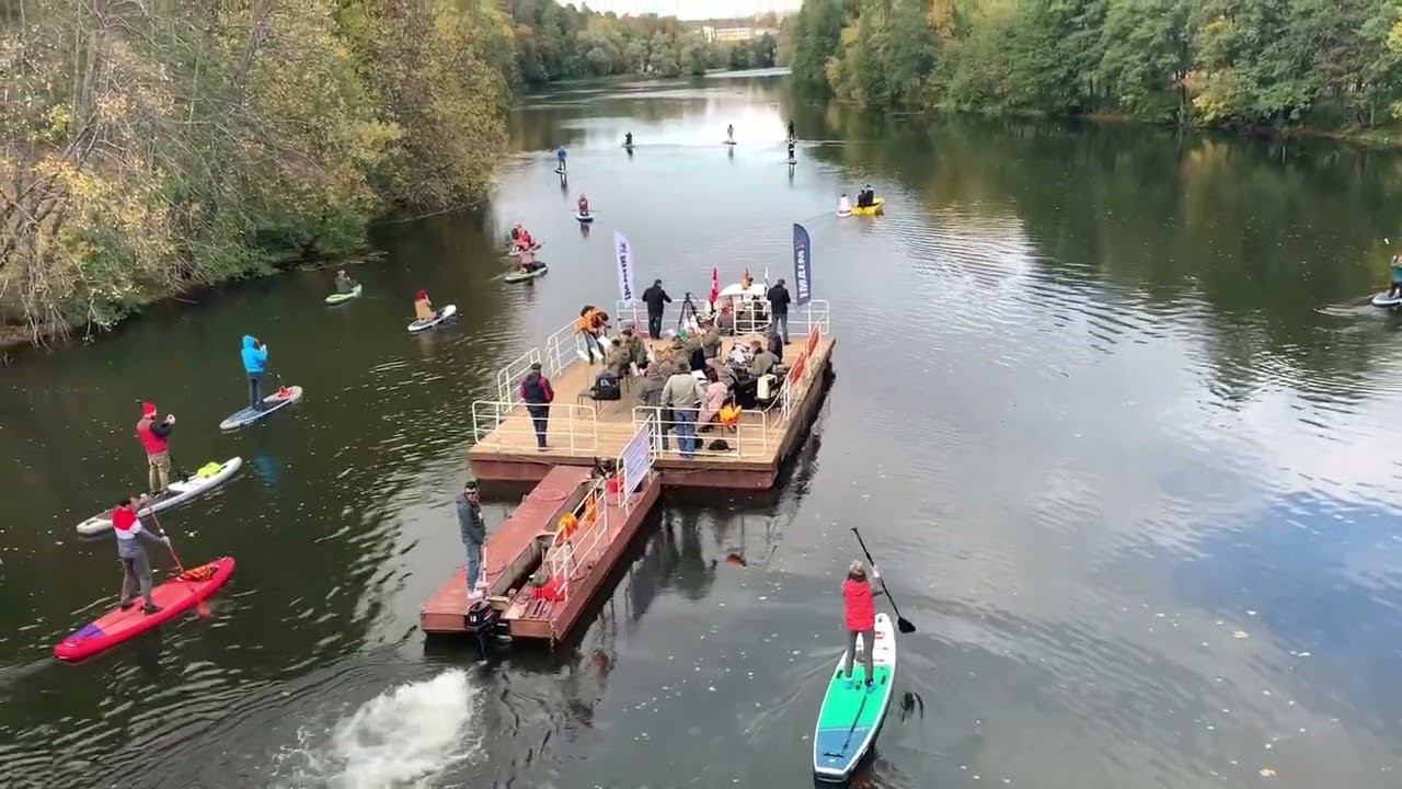 Осенний флешмоб на сапах с оркестром. Город Саров, 25.09.2022