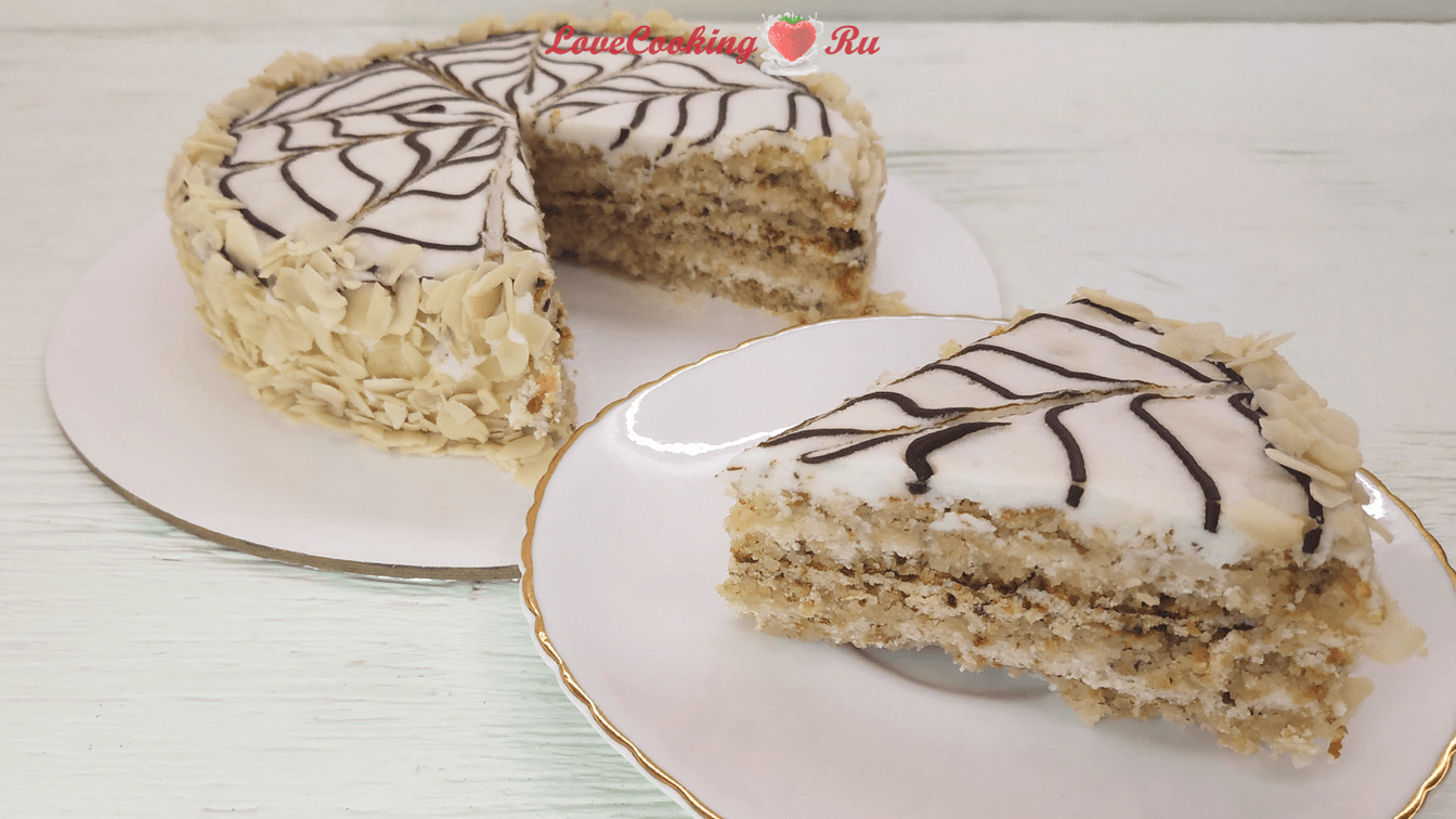 Торт Эстерхази без яиц и молочных продуктов | LoveCookingRu