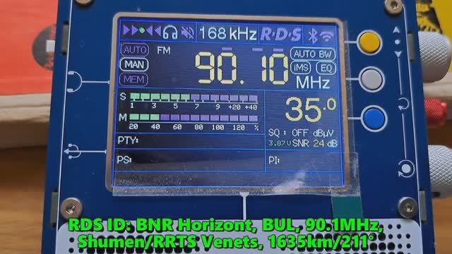 09.07.2023 15:09UTC, [Es], BNR Horizont, Болгария, 90.1МГц, 1635км
