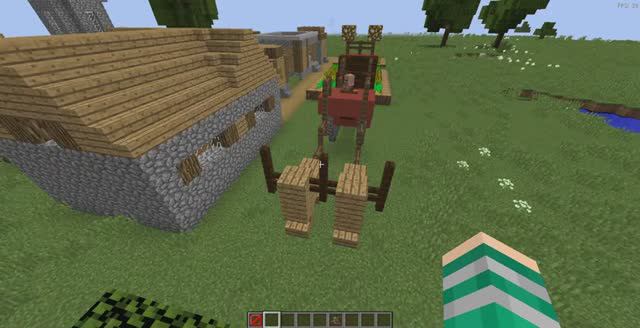 Построил сани санты из книги Майнкрафт-Как построить сани санты в Майнкрафте